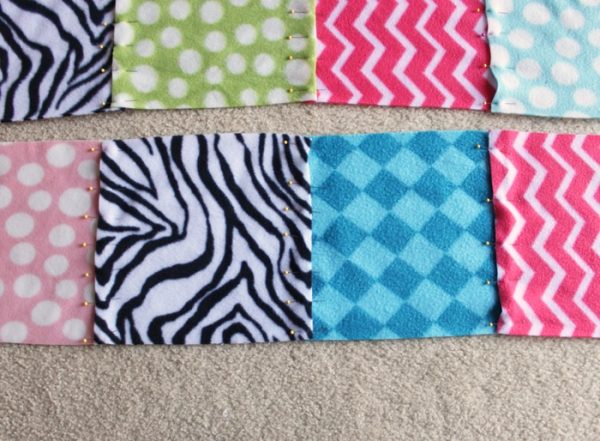 How to Make Fleece Blankets from Scraps - Cutesy Crafts