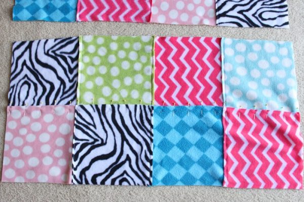 How to Make Fleece Blankets from Scraps - Cutesy Crafts