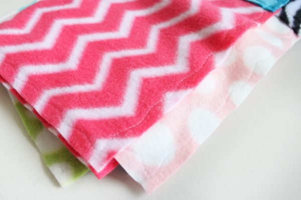 How to Make Fleece Blankets from Scraps - Cutesy Crafts