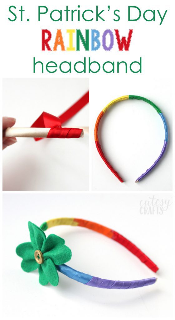 St. Patrick's Day Craft - Rainbow Headband - Cutesy Crafts