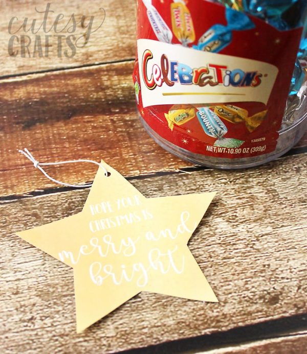 MARS® Celebrations® Bottles Neighbor Gift Idea - Cutesy Crafts