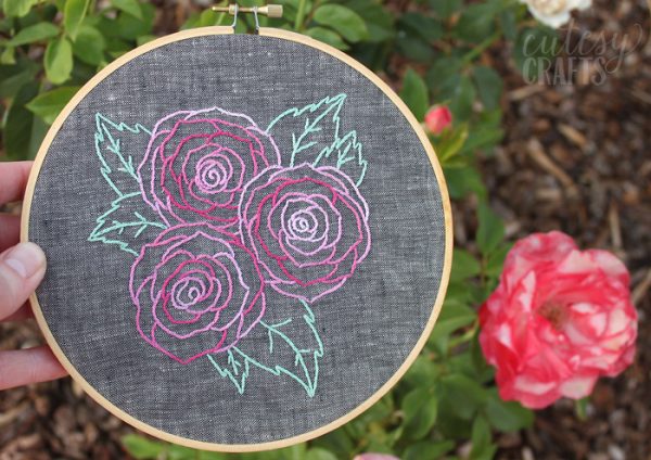 35+ Printable Flower Embroidery Patterns - Cutesy Crafts