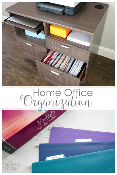 Easy Home Office and File Organization Ideas - Cutesy Crafts
