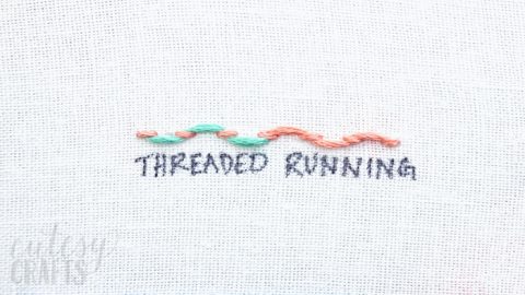 How to do a Threaded Running Stitch - Cutesy Crafts