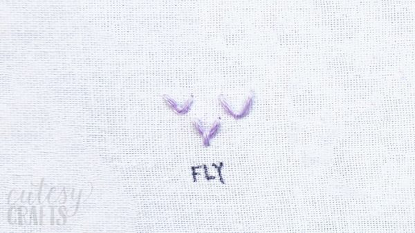 How to do the Fly Stitch - Cutesy Crafts