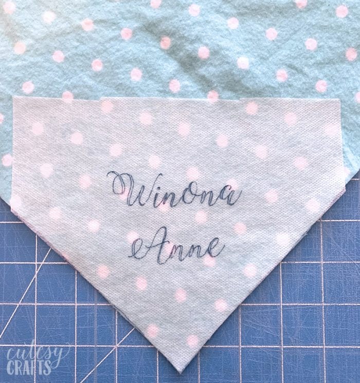 DIY Embroidered Baby Blanket - Cutesy Crafts