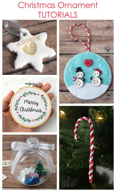 Homemade Christmas Ornament Tutorials - Cutesy Crafts
