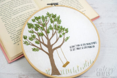 Free Tree Embroidery Pattern - Cutesy Crafts