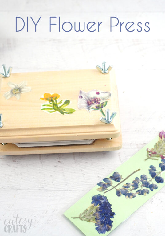 How to Make a Flower Press - Cutesy Crafts