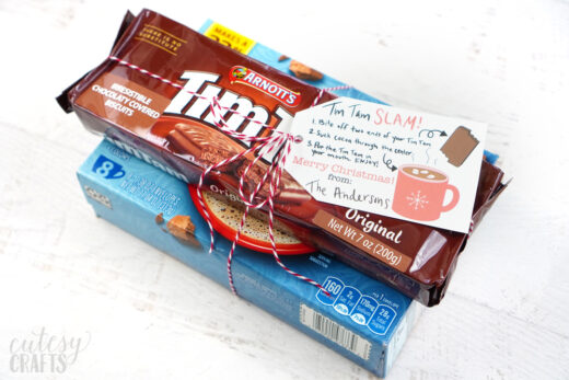 Neighbor Gift Idea - Tim Tam Gift Tags - Cutesy Crafts