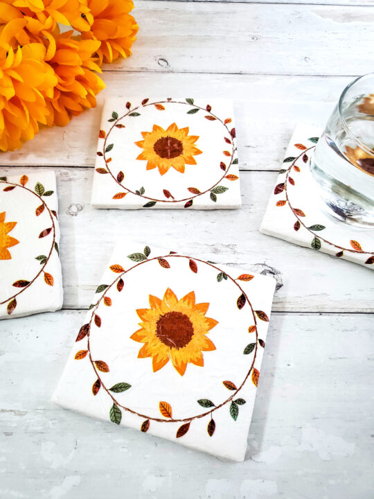 DIY Decoupage Coasters - Cutesy Crafts