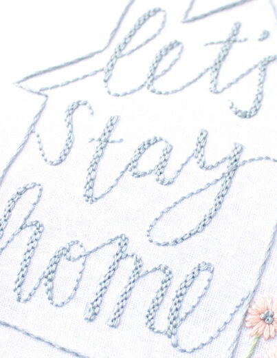 How to Embroider Letters by Hand - Cutesy Crafts