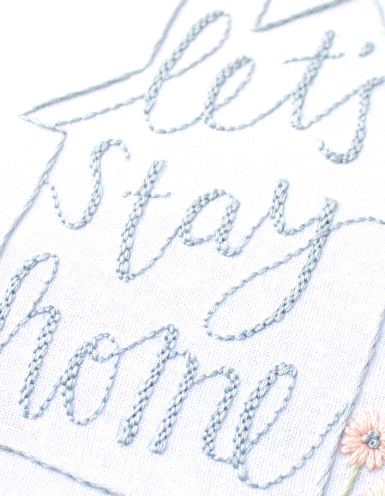 How to Embroider Letters by Hand - Cutesy Crafts