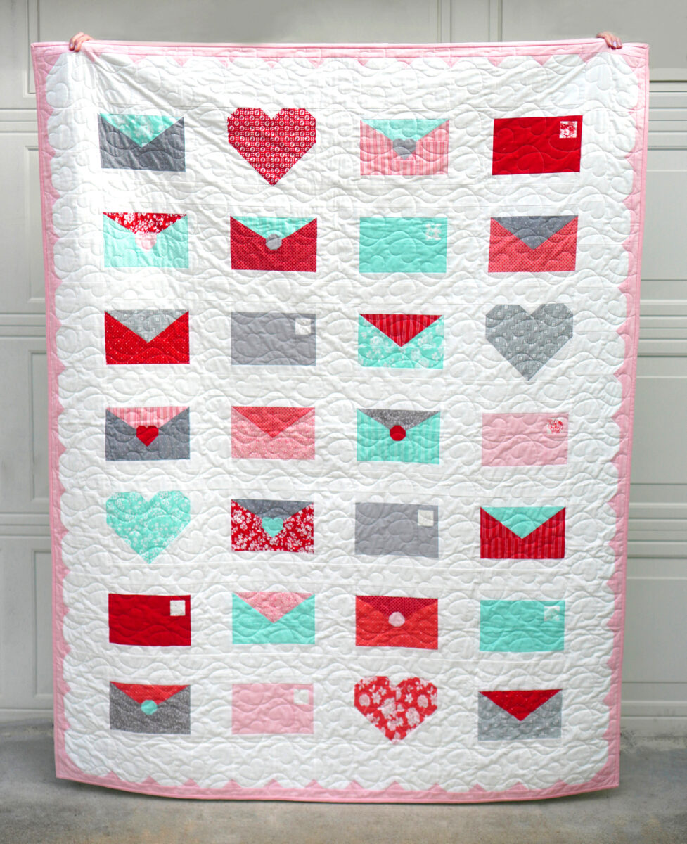 Valentine's Day Quilt Pattern - Sealed with Love - Cutesy Crafts
