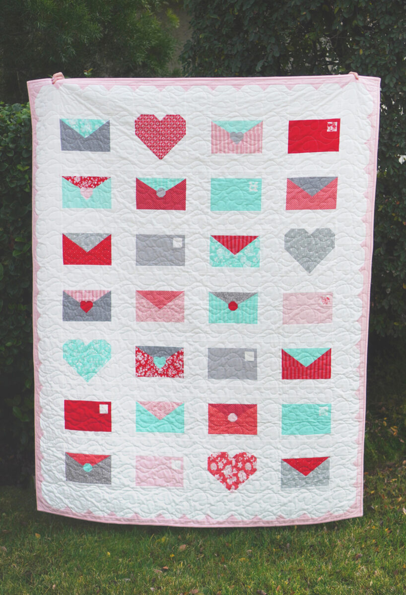 Valentine's Day Quilt Pattern - Sealed with Love - Cutesy Crafts