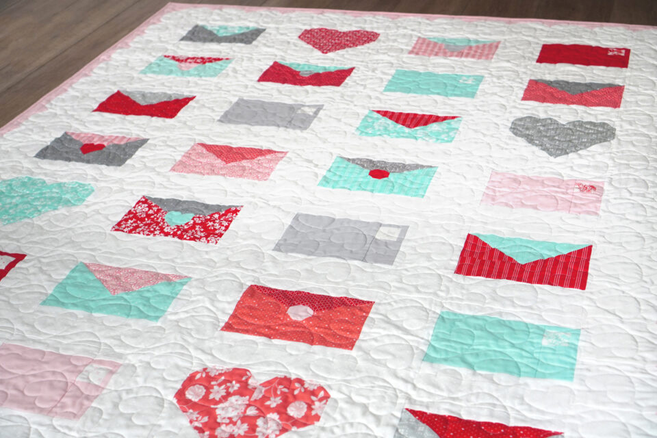 Valentine's Day Quilt Pattern - Sealed with Love - Cutesy Crafts