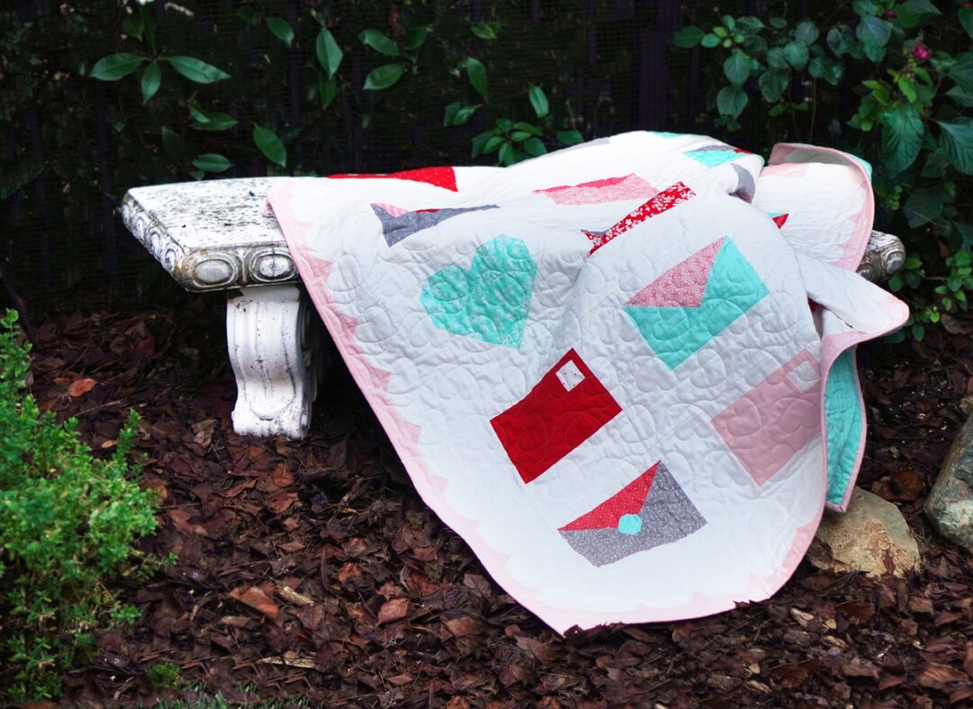 Valentine's Day Quilt Pattern - Sealed with Love - Cutesy Crafts